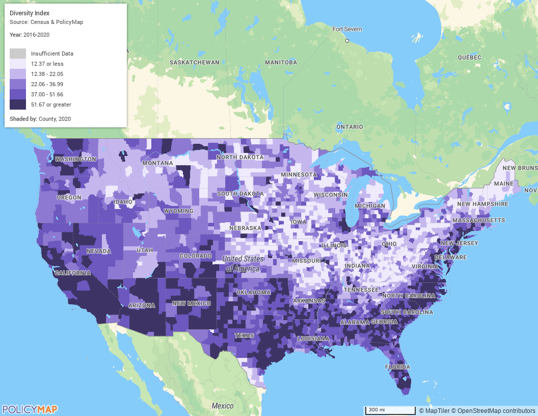 Visualizing Racial and Ethnic Diversity | PolicyMap