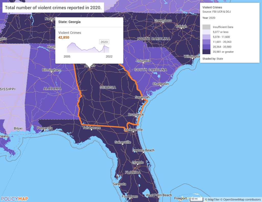 Updates to FBI Property and Violent Crime Data | PolicyMap