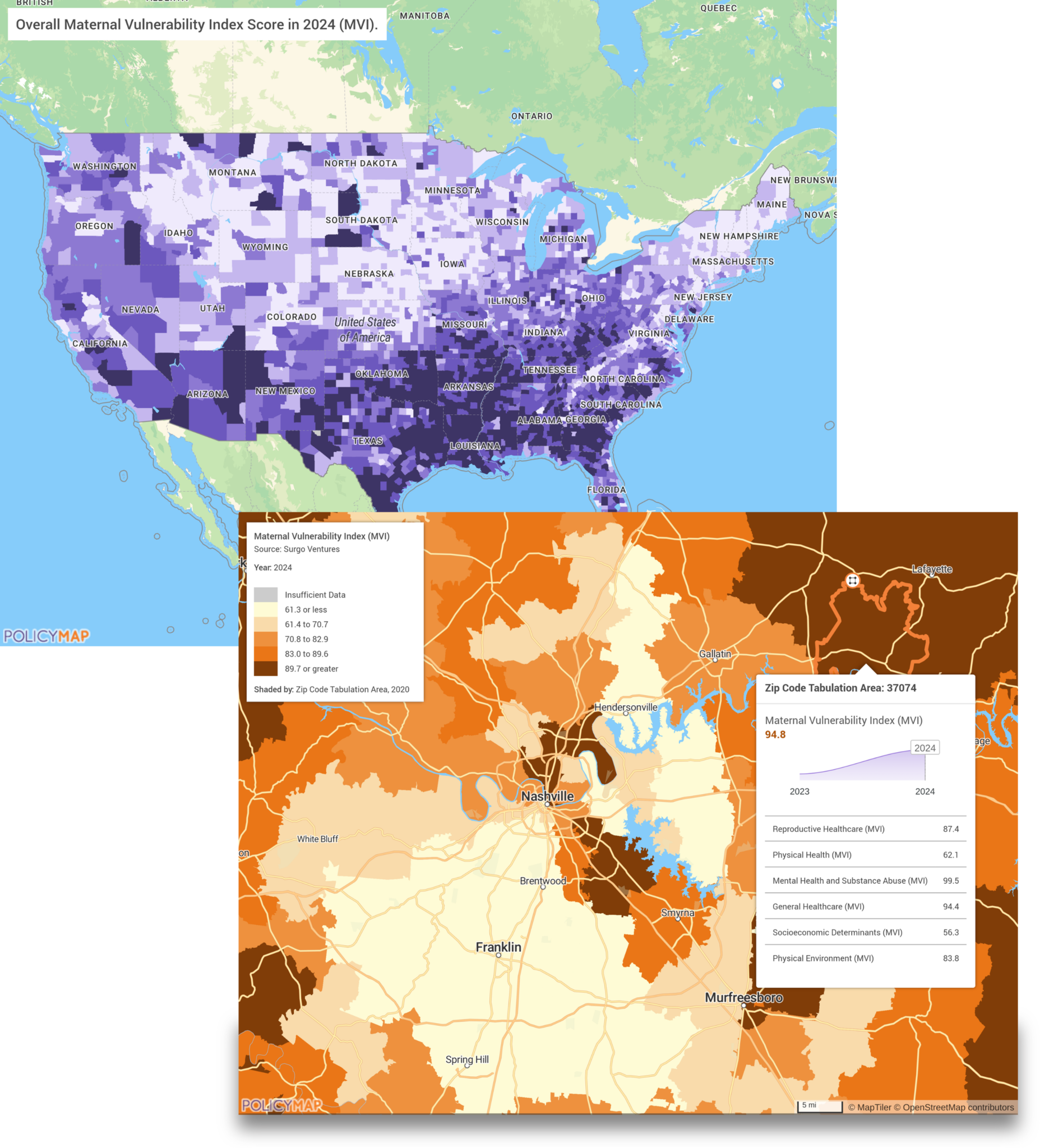 Digging Deeper: Mapping Maternal Health | PolicyMap