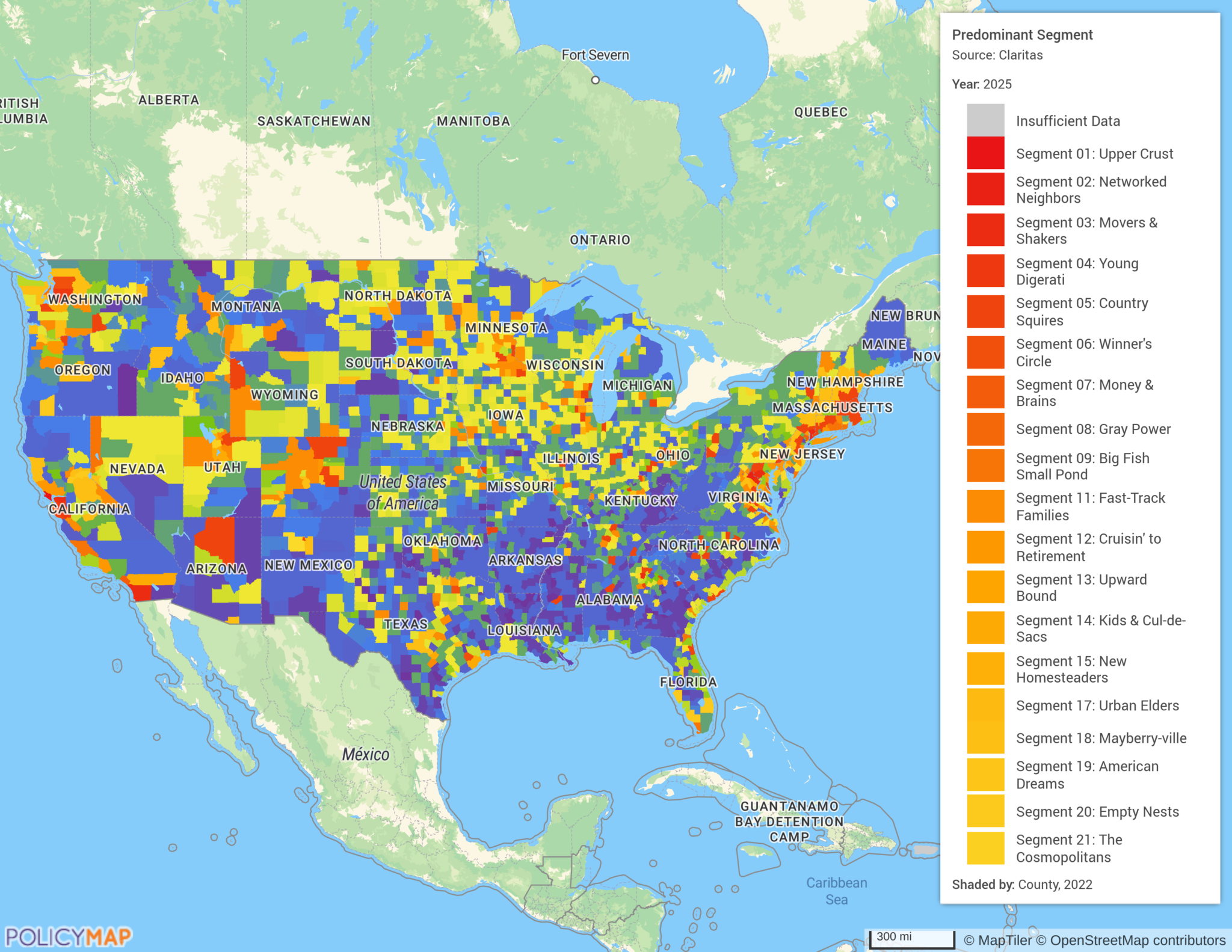 Access Claritas PRIZM® Premier with PolicyMap