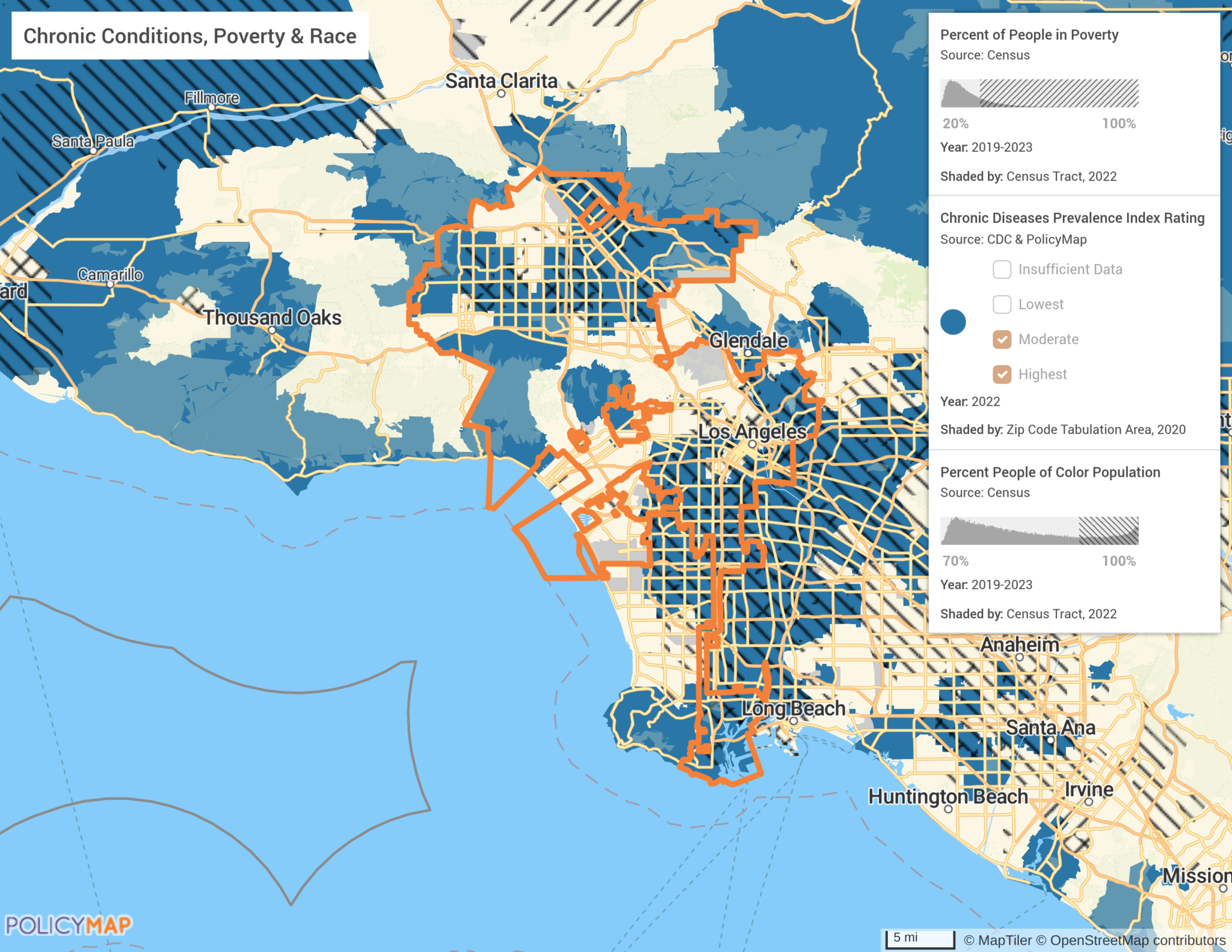 Mapping the Burden of Chronic Disease Across the United States | PolicyMap